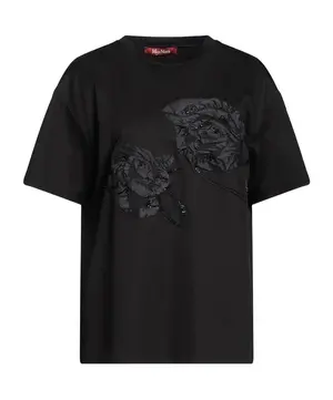 Max Mara Solidcolor Shortsleeve Tshirt - Black