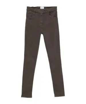 Marella Tapered Casual Trousers With Zippers - Brown