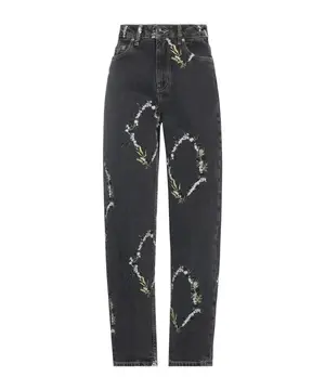 GANNI Denim Trousers - Black