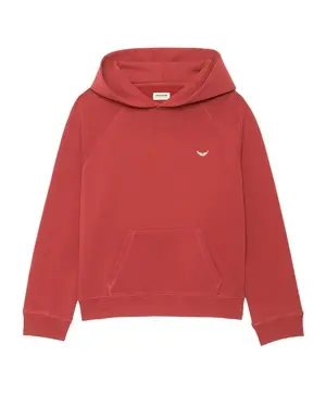 Zadig&Voltaire Georgy Mo Tour Logo-embroidered Hoodie - Cherry Color