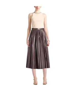 MAISON MARGIELA Solidcolor Pleated Skirt
