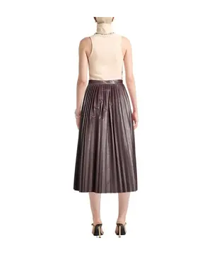 MAISON MARGIELA Solidcolor Pleated Skirt