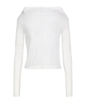 Dolce & Gabbana Solidcolor Stretch Longsleeve Top - White