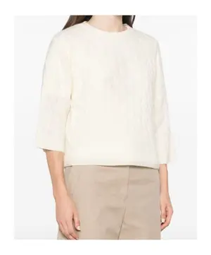 Marella Crew-neck Cable-knit Sweater