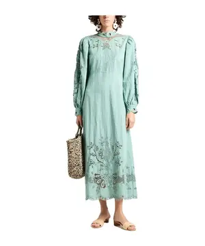Farm Rio Longsleeve Waistcinched Dress