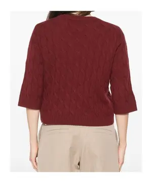 Marella Crew-neck Cable-knit Sweater