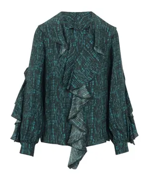 GIANLUCA CAPANNOLO Shirt With An Irregular Pattern - Black