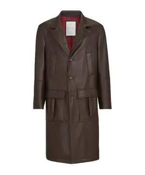 Brunello Cucinelli Long-sleeved Coat - Brown
