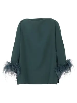 GIANLUCA CAPANNOLO Feather-trim Blouse - No