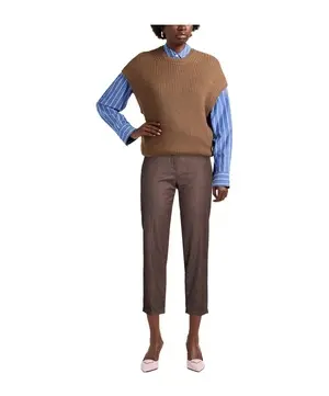 Max Mara Houndstooth Tapered Trousers
