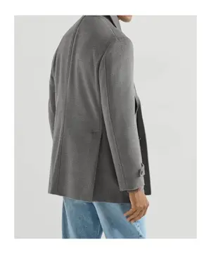 Brunello Cucinelli Virgin Wool Cloth Four-pocket Pea Coat