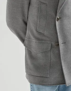 Brunello Cucinelli Virgin Wool Cloth Four-pocket Pea Coat