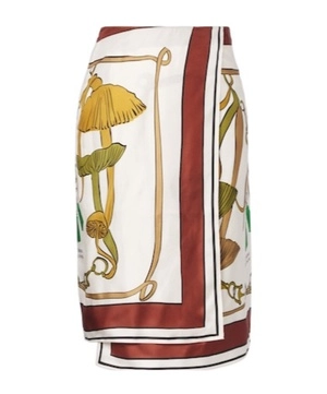 Dorothee Schumacher Cosmic Funghi Printed Silk Twill Wrap Skirt - Multiple Colors
