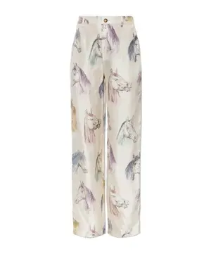 Moschino Casual Trousers With Belt Loops - Cream
