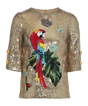 Dolce & Gabbana Printed Tops - Brown