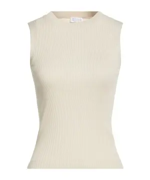 Brunello Cucinelli Solid Color Basic T-shirts - Off White