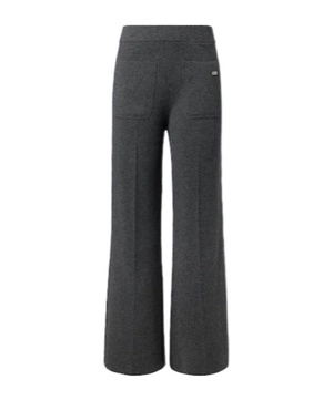 Victoria Beckham Wool And Cashmere Wide-leg Pants - Grey
