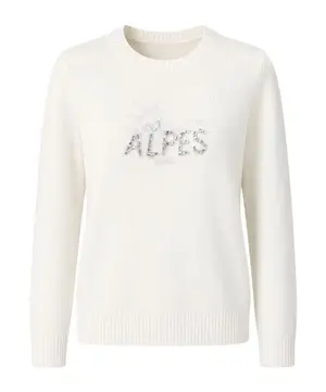 Liu Jo Gem-embroidered Sweater - White