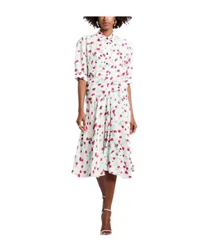 Marni Floral-print Crepe Shirt Dress