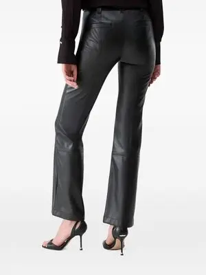 Liu Jo Faux Leather Wide-leg Casual Trousers