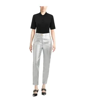 Saint Laurent Solid Color Polo Shirts