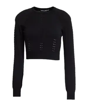 Dolce & Gabbana Minimalist Solidcolor Knit Sweater - Black
