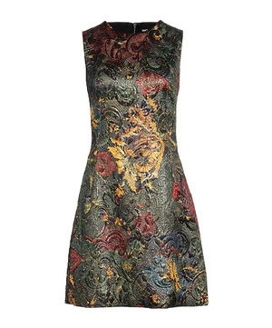 Dolce & Gabbana Sleeveless Printed Dress - Green