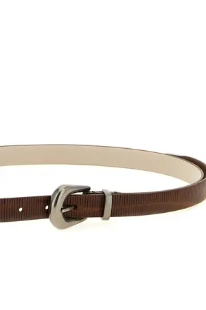 Brunello Cucinelli Carved Buckled Belt
