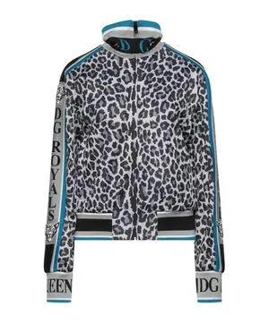 Dolce & Gabbana Leopardprint Fleecelined Turtleneck Coat
