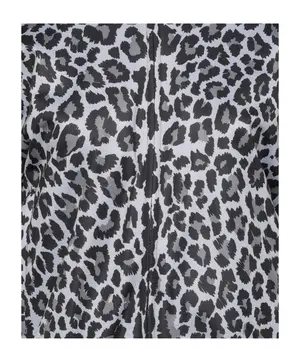 Dolce & Gabbana Leopardprint Fleecelined Turtleneck Coat