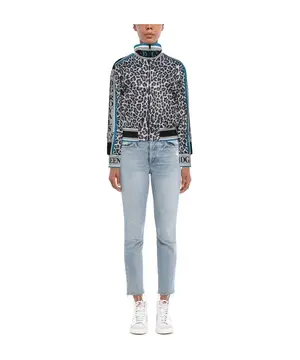Dolce & Gabbana Leopardprint Fleecelined Turtleneck Coat