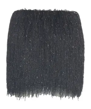 Liu Jo Fringed Mini Skirt - Black