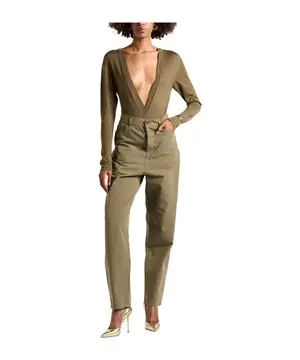 Saint Laurent Solid Color Bodysuits