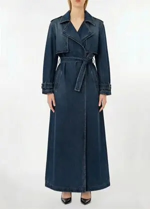 Liu Jo Belted Denim Trench Coat