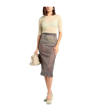 MAISON MARGIELA Solidcolor Flared Skirt