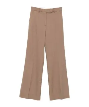 Seventy Slim-fit Wide-leg Casual Trousers - Brown