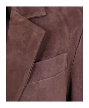 Seventy Single-breasted Suede Blazer