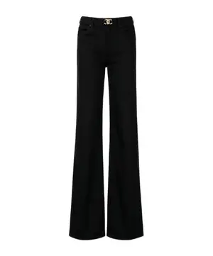Liu Jo Lace-up Flared Jeans - Black