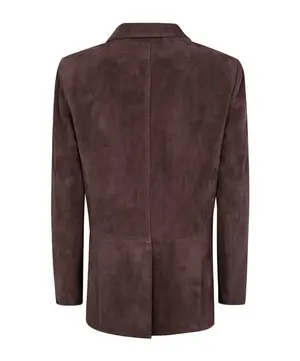 Seventy Double-breasted Suede Blazer