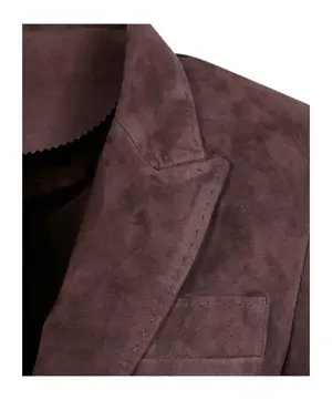 Seventy Double-breasted Suede Blazer