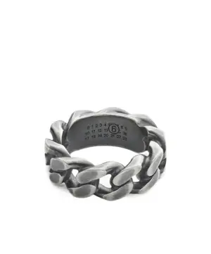 MAISON MARGIELA Chain-linked Ring - Grey