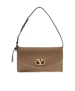 Valentino Garavani Logo Shoulder Bag Brown