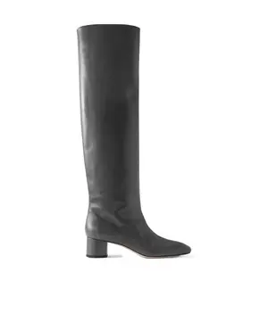 AeydĒ Leather Over-the-knee Boots - Black