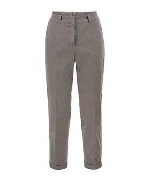 Peserico Casual Trousers With Belt Loops - Gray
