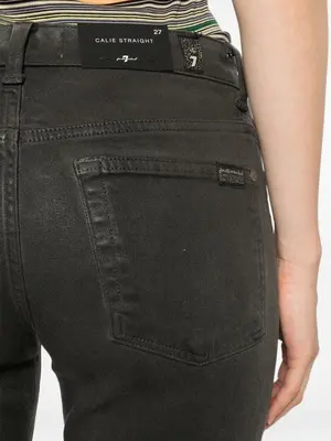 7 For All Mankind Calie Logo-patch Straight Jeans