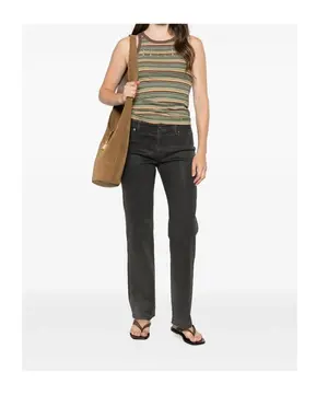 7 For All Mankind Calie Logo-patch Straight Jeans
