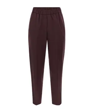 Peserico Casual Pants With An Elastic Waistband - Black
