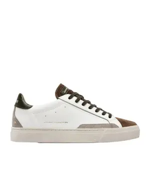 CRIME LONDON Lace-up Sneakers - White/brown