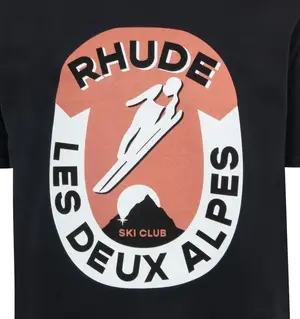 Rhude Logo Printed Crewneck T-shirt