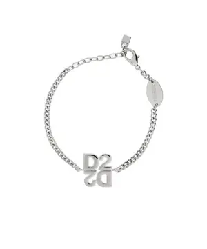 Dsquared2 Upside Down Logo Bracelet - Silver